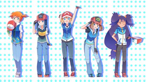 Misty Dawn Serena May Y Iris Liga Pokemon Pokemon Waifu Ash Pokemon Pokemon Ships Pokemon