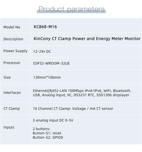 16 Channel CT Clamp Energy Monitor Smart Home Automation KinCony