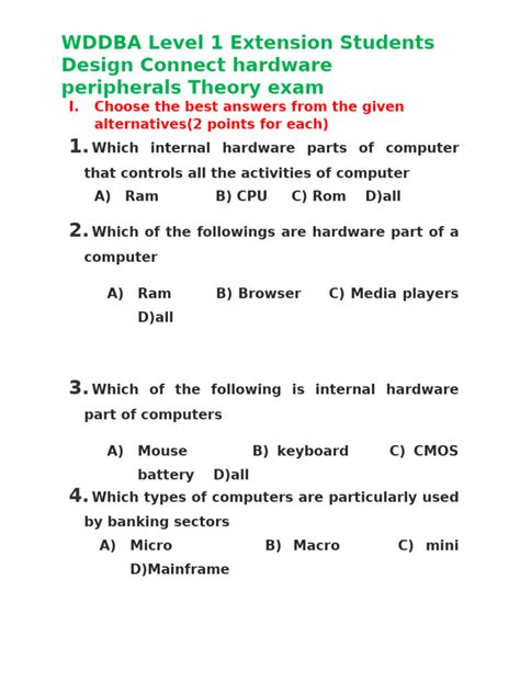 Practical Exercise Pdf