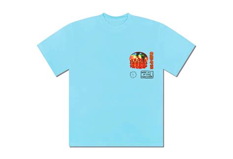 Travis Scott Cactus Jack C O 2020 Tee Light Blue Theairsaigon®