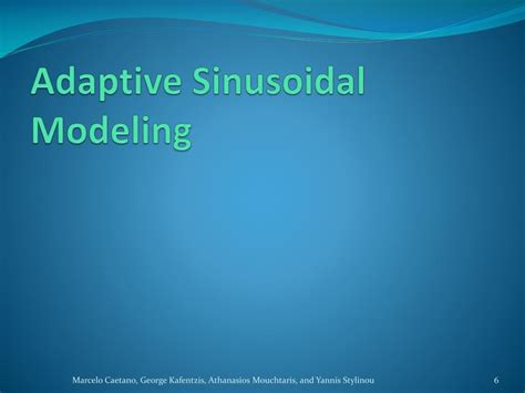 Ppt Adaptive Sinusoidal Modeling Of Percussive Musical Instrument Sounds Powerpoint