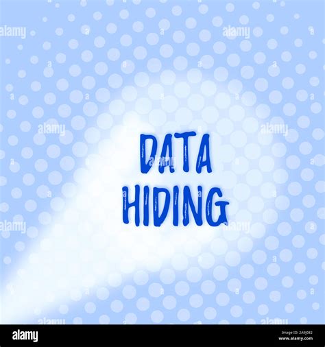 Text Sign Showing Data Hiding Business Photo Text Secretly Embedding