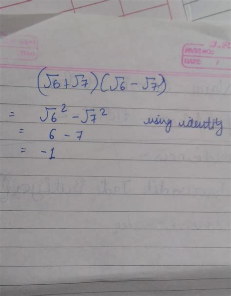 Simplify Root6 Root7 Root6 Root7 Brainly In