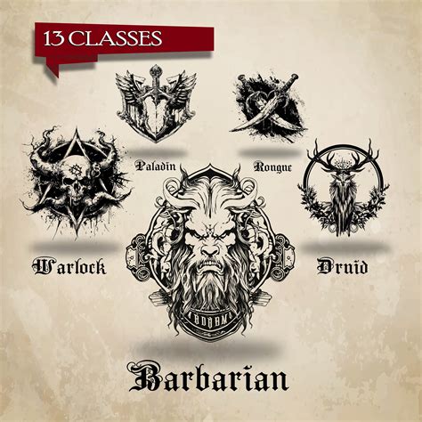 Dungeons And Dragons Class Logo Emblems Dandd Emblems Logo Png