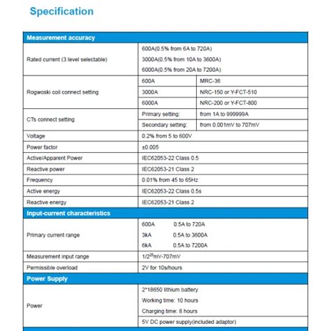 Electric Energy Meter Modbus Tcp Rj45 16gb Data Logger Rogowski Coil Power Quality Analyzer