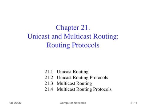 Ppt Chapter 21 Unicast And Multicast Routing Routing Protocols