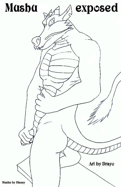 Rule 34 Anthro Chinese Dragon Disney Dragon Drayo Y Eastern Dragon Line Art Male Only