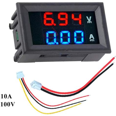 0 56 Digital Voltmeter Ammeter Dc 100v 10a Voltage Current Meter