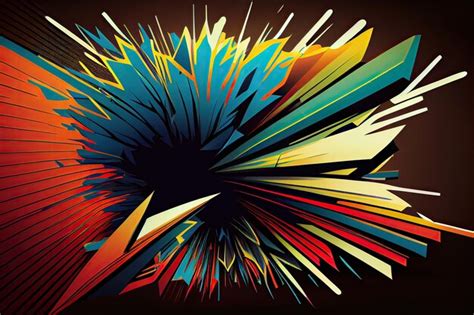 Premium Photo Radial Speed Lines Background Color Rays Of Explosion Speed Motion In Hyperspace