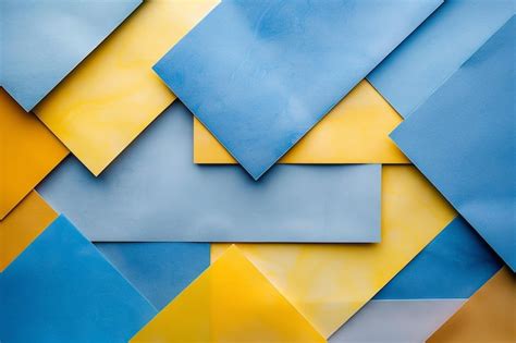 Colorful Abstract Sheets With Geometric Flat Layout Composition Generative Ai Premium Ai