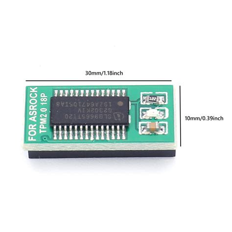 Mini Tpm 2 0 Encryption Security Module Replacement Parts For Asrock 18pin [freeplus My