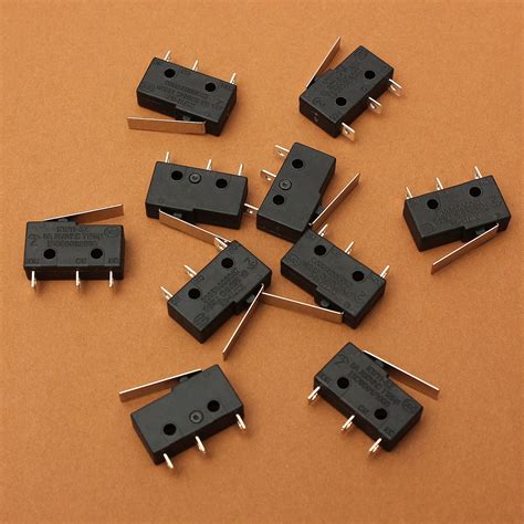 10pcs 5a 250v 3 Pin Tact Switch Sensitive Microswi Grandado