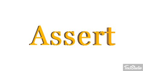Assert Word Animated  Logo Designs