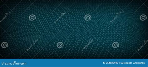 Technology Stock Vector Illustration Of Hexagon Structure 254833940