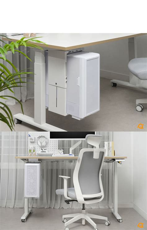 Cb 03 빅타워용 컴퓨터 본체 거치대 Pc Cpu 홀더 책상아래 벽 설치 엔산마운트