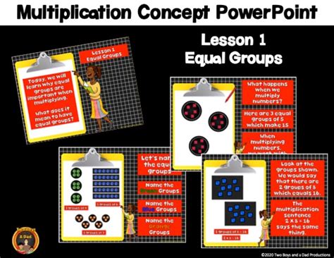 Multiplication PowerPoint Using Equal Groups Arrays Number Lines Printables Made By Teachers