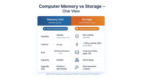Memory Unit Vs Storage Do You Know The Critical Difference
