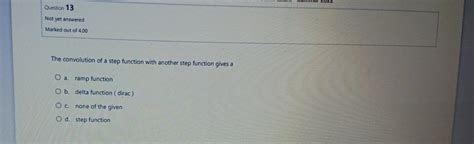solved the convolution of a step function with another step