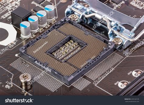 Empty Cpu Processor Socket Pins On Stock Photo Edit Now