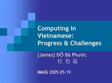 Pdf Computing In Vietnamese Progress And Challenges · Computing In