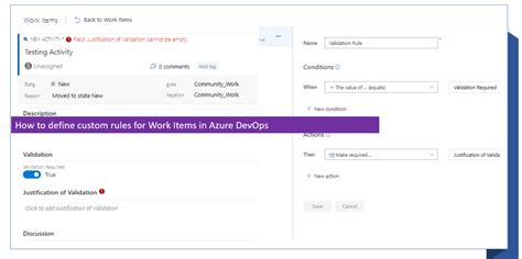 how to define custom rules for work items in azure devops daily tips