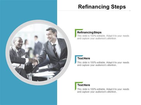 Refinancing Steps Ppt Powerpoint Presentation Infographics Show Cpb Powerpoint Slides Diagrams