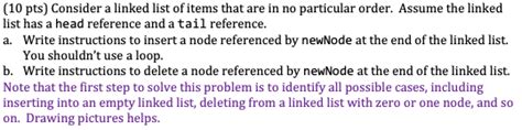 solved 20 pts consider a doubly linked list of items that
