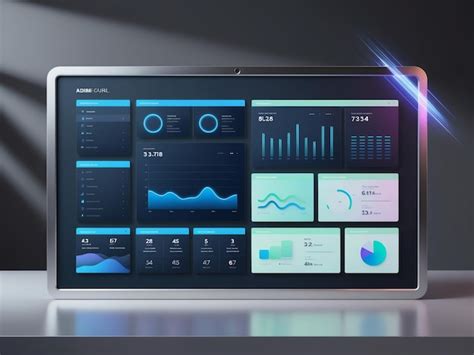 Minimalist Admin Dashboard Design Premium Ai Generated Image