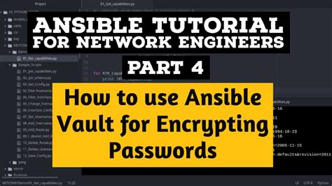 ansible vault tutorial how to secure ssh password using vault id