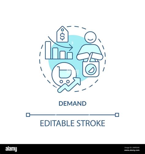 Demand Soft Blue Concept Icon Stock Vector Image And Art Alamy
