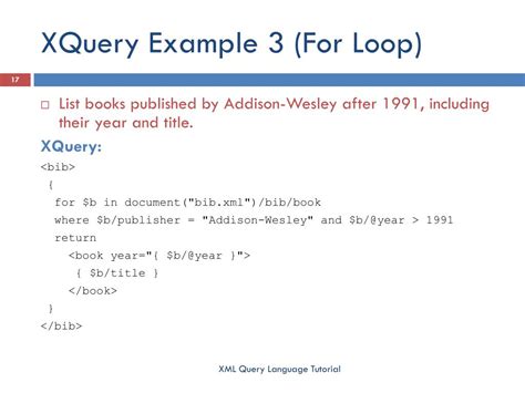 ppt xml query language powerpoint presentation free download id 1574020