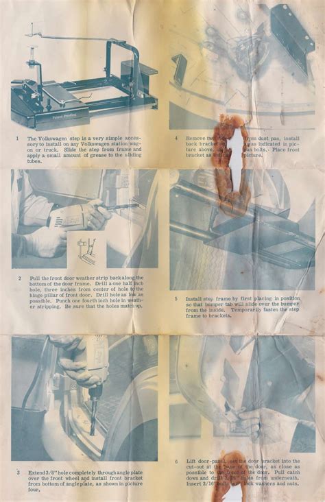 TheSamba Com VW Bus Side Step Installation Instructions