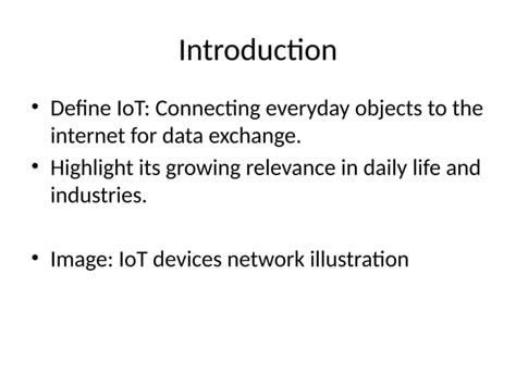IoT Seminar Presentation Pptx On Iot Implementation PPT