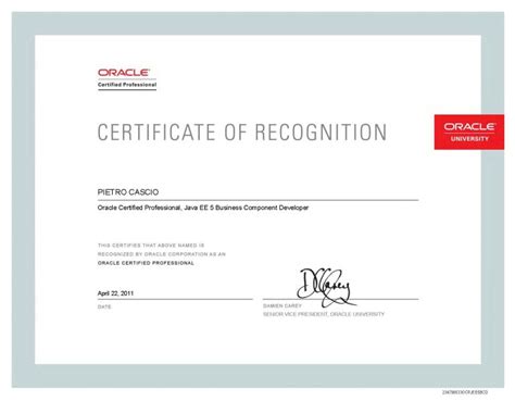 oracle certified professional java ee 5 business component developer