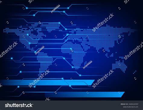 Graphics Design Hitech Technology Connection Network Stock Vector Royalty Free 2183124707