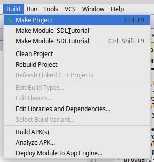 Lazy Foo Productions Setting Up SDL 2 On Linux Android Studio 3 0 1