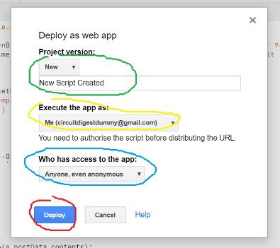 Log Temperature Sensor Data To Google Sheet Using NodeMCU ESP