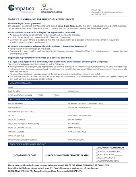 Single Case Agreement Template Pdf Form Formspal