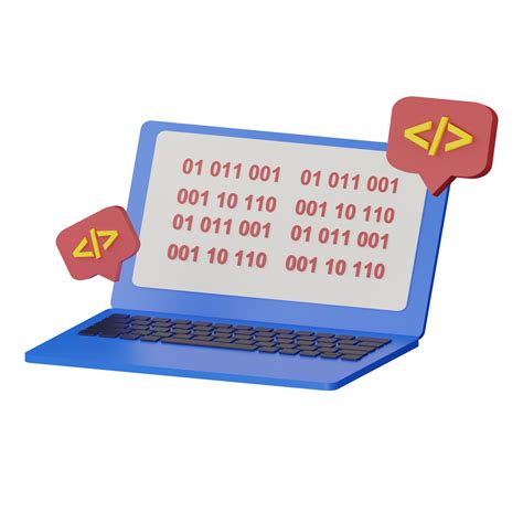 3d Laptop Met Taal Programmering Code Icoon Illustratie 15099581 Png