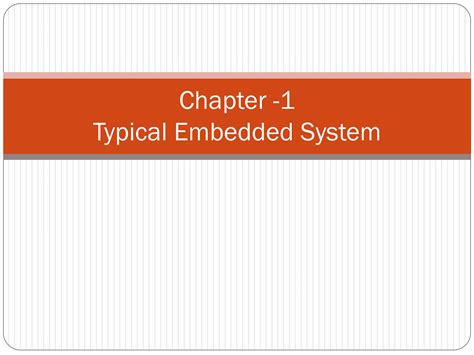 SOLUTION Typical Embedded System Studypool