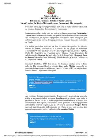 Despacho Que Encaminha Caso Dos Respiradores Ao Stj Pdf