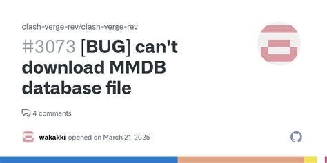 Bug Cant Download Mmdb Database File · Issue 3073 · Clash Verge Rev