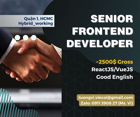 lê vi kate on linkedin [hybrid working quận 1 hcm] tuyển dụng senior frontend developer…