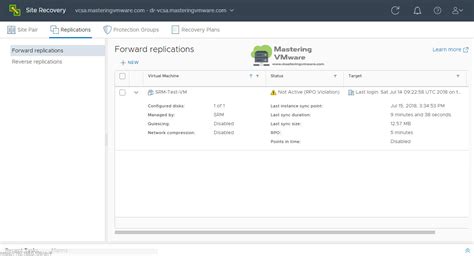 SRM UI Overview Mastering VMware