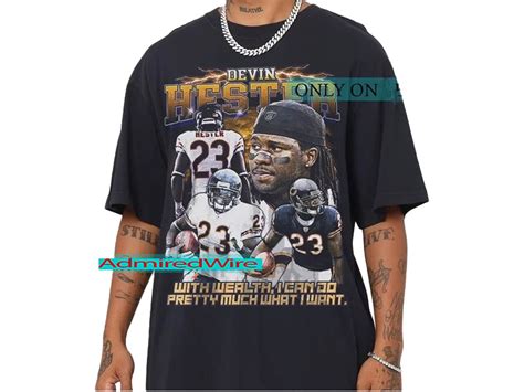 Devin Hester T Shirt Player Classic Vintage Bootleg Shirt Miami Hurricanes Chicago Bears Kick