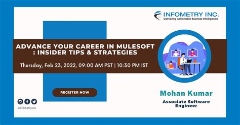 Infometry Inc On Linkedin Webinar Webinaralert Mulesoft Career