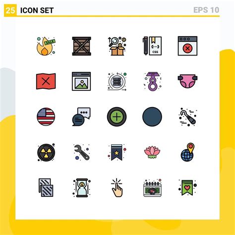 25 Creative Icons Modern Signs And Symbols Of Develop Coding Programing Code Graph Editable