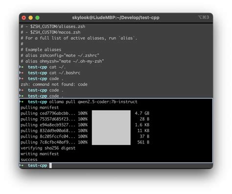 using vs code continue and ollama qwen2 5 coder on mac to set up a