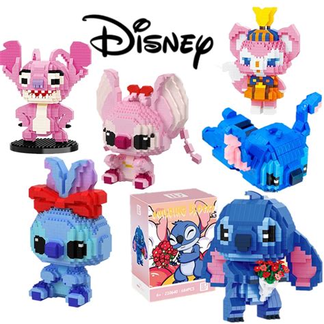 재미 있은 디즈니 Lilo 및 스티치 미니어처 블록 뜨거운 판매 스티치 미니어처 블록 Diy 기타 지주 책 장난감 아이들을위한 선물 Aliexpress