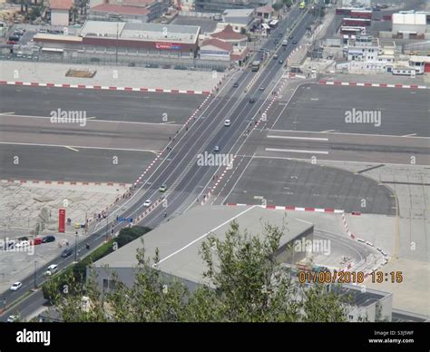 Gibraltar Airport The Runway Crosses The Road National Traveller